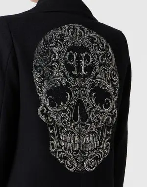 Philipp Plein Duke Long Coat Baroque Skull