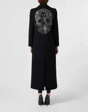 Philipp Plein Duke Long Coat Baroque Skull