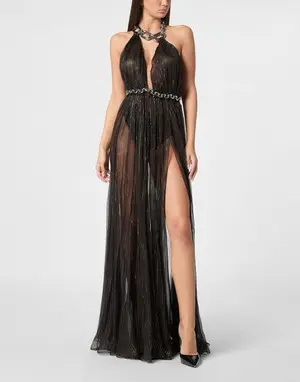 Philipp Plein Long Dress - Black