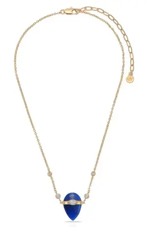 Ettika Solstice Lazuli Pendant Necklace - Lapis