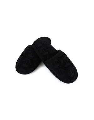 Philipp Plein PHILIPP PLEIN Hexagon Flat Slippers Black
