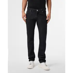 BILLIONAIRE Super Straight Cut Jeans - Black