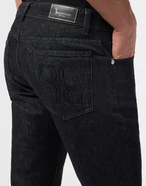BILLIONAIRE Super Straight Cut Jeans - Black