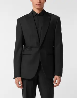 Philipp Plein One-button Blazer Slim Fit Teddy