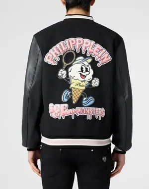 Philipp Plein Ice Cream Monsters Varsity Jacket