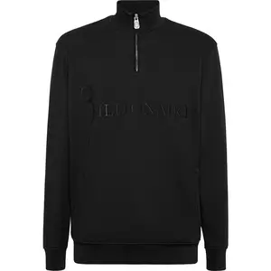 BILLIONAIRE Half-zip Tracksuit Jacket Logo - Black