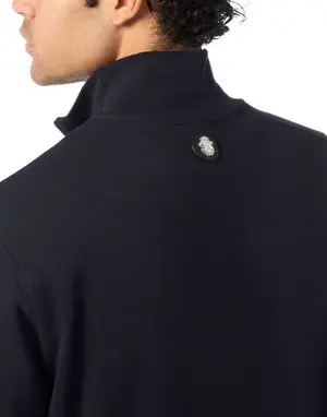 BILLIONAIRE Cotton Fleece Half-zip Track Jacket With Embroidered Logo