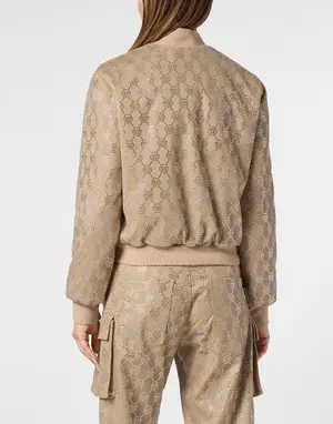 Philipp Plein Monogrammed Bomber Jacket