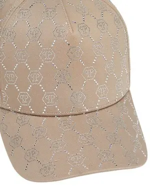 Philipp Plein Monogrammed Baseball Cap - Beige
