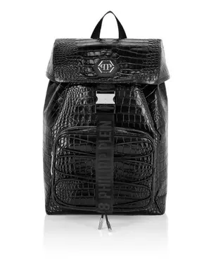 PLEIN SPORT Backpack Monogram - Black