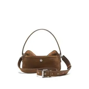 Acne Studios Camero Party Suede Bag - Brown