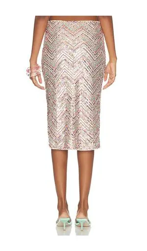 AFRM Embellished Sequin Midi Skirt
