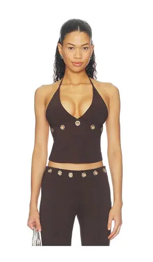 TIGER MIST Marren Halter Top - Brown