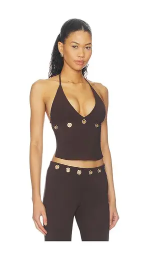 TIGER MIST Marren Halter Top - Brown
