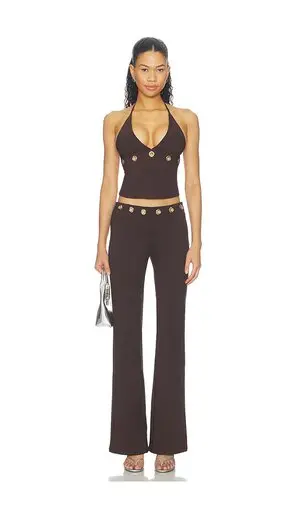 TIGER MIST Marren Halter Top - Brown