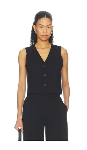 RIPLEY RADER Ponte Knit Cropped Vest