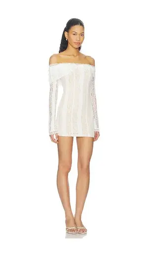 MORE TO COME Annabelle Off-shoulder Mini Dress