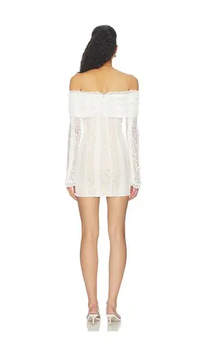 MORE TO COME Annabelle Off-shoulder Mini Dress