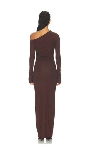Superdown Ruched Side Maxi Dress