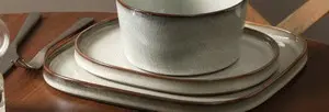 STONE + LAIN Cairo Stoneware 12-piece Dinnerware Set - Grey