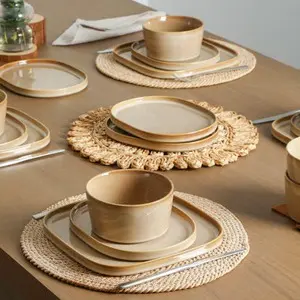 STONE + LAIN Cairo Stoneware 12-piece Dinnerware Set