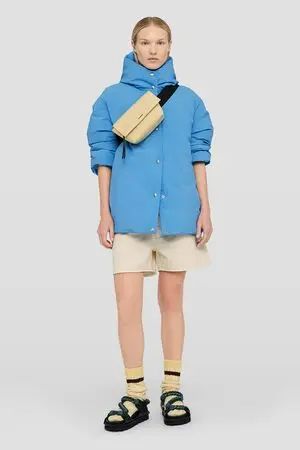 JIL SANDER Hooded Down Jacket - Blue
