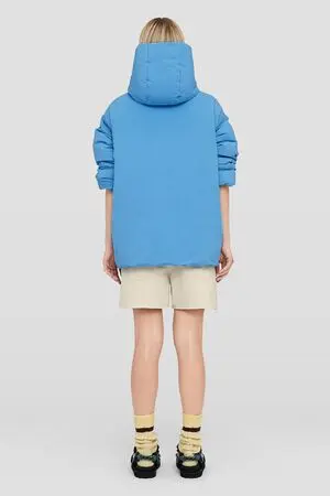 JIL SANDER Hooded Down Jacket - Blue