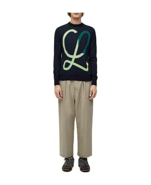 Loewe Wool Sweater With L Inlay