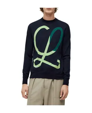 Loewe Wool Sweater With L Inlay