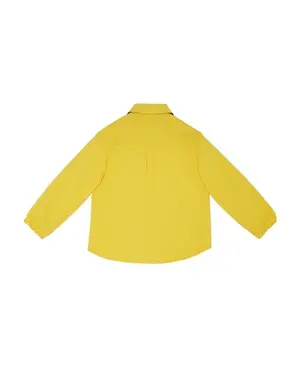 Fendi Fleece And Ff Nylon Reversible Shirt Jacket - Yellow