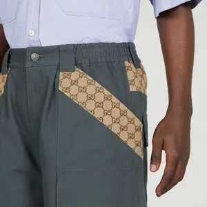 Gucci Cargo Monogrammed Shorts