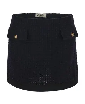 Miu Miu Button Detailed Skirts