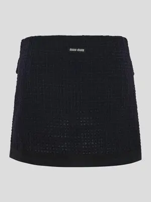 Miu Miu Decorative Button Skirt