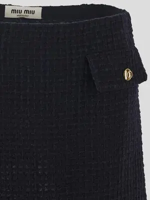 Miu Miu Decorative Button Skirt