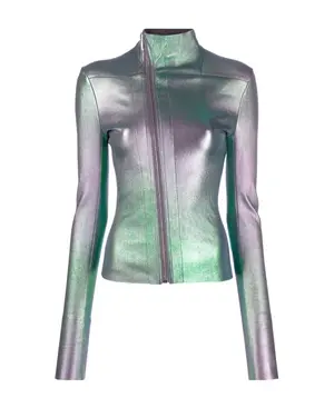 Rick Owens Zip-up High-neck Jacket - Multicolor