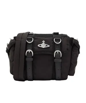 VIVIENNE WESTWOOD Woven Crossbody Bag - Black