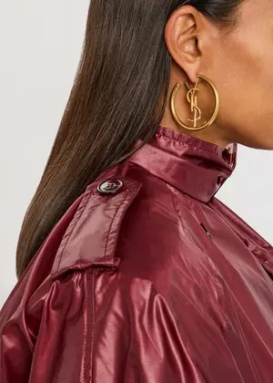 Saint Laurent Gold Hoop Earrings