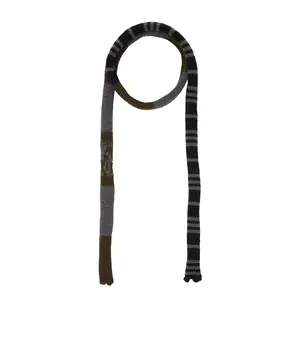 STEFAN COOKE Striped Knit Scarf