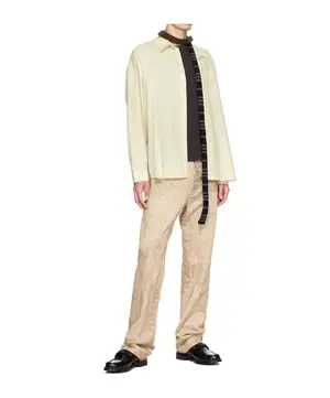 STEFAN COOKE Striped Knit Scarf