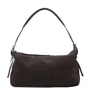 LEMAIRE Belted Baguette Suede Shoulder Bag