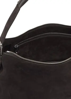 LEMAIRE Belted Baguette Suede Shoulder Bag