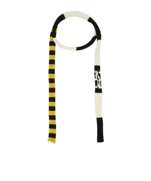 STEFAN COOKE Striped Knit Scarf