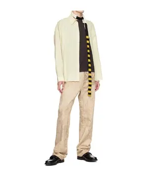 STEFAN COOKE Striped Knit Scarf
