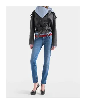 7 For All Mankind High-neck Long-sleeve Shirt