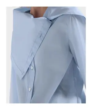 7 For All Mankind High-neck Long-sleeve Shirt