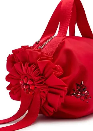 Simone Rocha Double Ribbon Rosette Mini Top Handle Bag