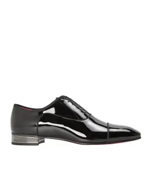 CHRISTIAN LOUBOUTIN Patent Leather Low-heel Shoes