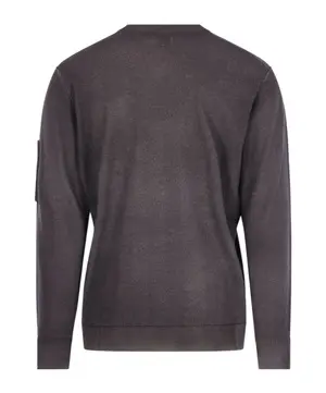 C.P. COMPANY Lens Detail Crewneck Jumper - Black
