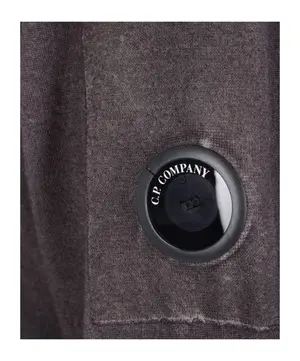 C.P. COMPANY Lens Detail Crewneck Jumper - Black