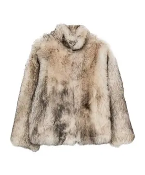 SALVATORE SANTORO Long Sleeve Faux Fur Jacket